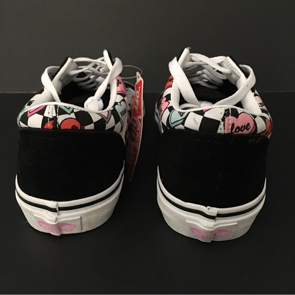 Vans | Shoes | Vans Conversation Candy Hearts Skate Shoes Sneakers Low ...